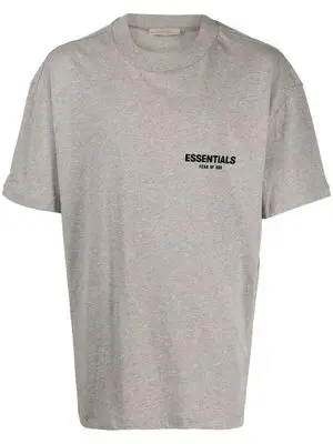 Fear Of God Logo-print Cotton T-shirt - Grey