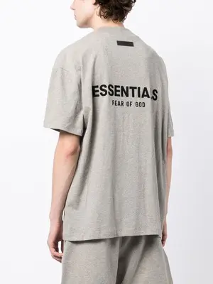 Fear Of God Logo-print Cotton T-shirt - Grey
