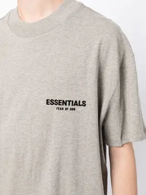 Fear Of God Logo-print Cotton T-shirt - Grey