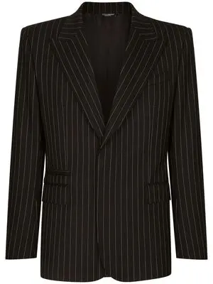 Dolce & Gabbana Sicilia-fit Pinstriped Single-breasted Blazer