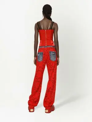 Dolce & Gabbana Topstitched Corset Top