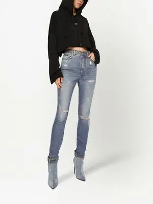 Dolce & Gabbana Grace Distressed Skinny Jeans