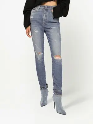Dolce & Gabbana Grace Distressed Skinny Jeans
