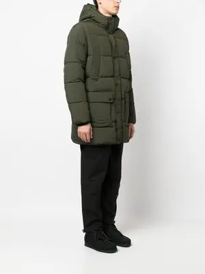 Calvin Klein Patch Hooded Puffer Coat