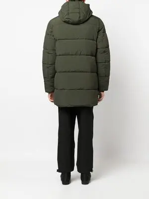 Calvin Klein Patch Hooded Puffer Coat