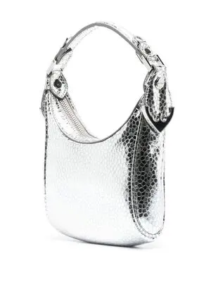By Far Cosmo Metallic Top-handle Bag - Silver