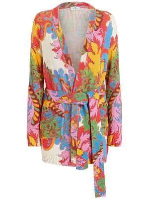 Etro Floral Motif Cardi-coat Multicolour