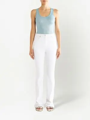 Etro Embroidered Straight-leg Jeans