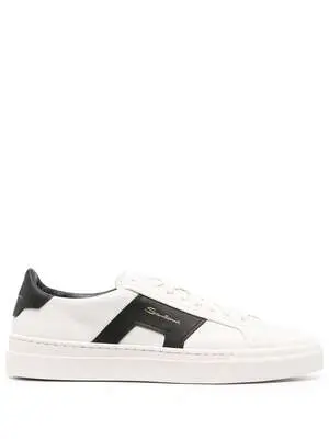 Santoni Leather Low-top Sneakers - White