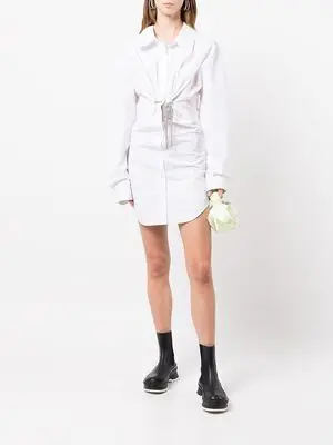 Alexander Wang Twist-front Shirt Mini Dress