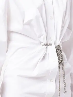 Alexander Wang Twist-front Shirt Mini Dress