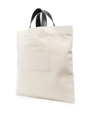 JIL SANDER Logo-print Tote Bag - Neutrals