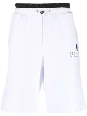 Philipp Plein Logo-plaque Track Shorts - White
