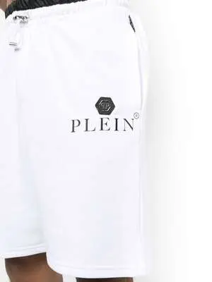 Philipp Plein Logo-plaque Track Shorts - White