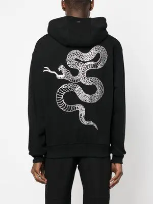 Philipp Plein Embellished Snake-print Hoodie