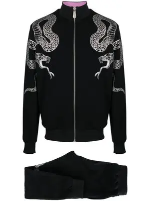 Philipp Plein Crystal Snake Track Suit