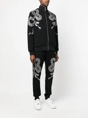Philipp Plein Crystal Snake Track Suit