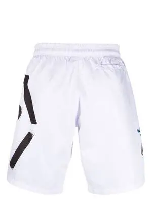 Philipp Plein Graffiti-print Drawstring-waist Swim Shorts