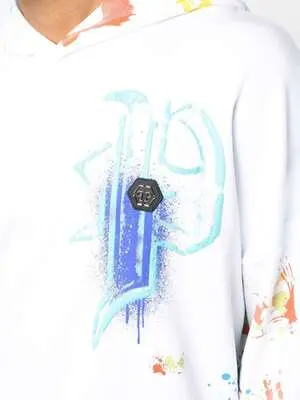 Philipp Plein Dripping Skull Hoodie