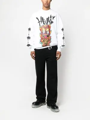 Philipp Plein Ls Hawaii Printed Sweatshirt