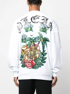 Philipp Plein Ls Hawaii Printed Sweatshirt