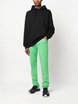Philipp Plein Skull Embroidered Trousers