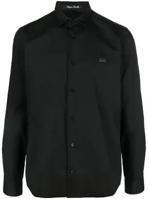 Philipp Plein Snake Detail Long-sleeve Shirt - Black