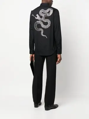 Philipp Plein Snake Detail Long-sleeve Shirt