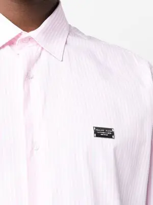 Philipp Plein Graphic-print Striped Shirt