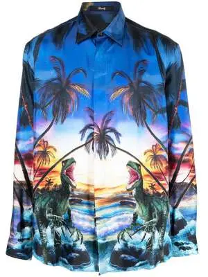 Philipp Plein Hawaii Printed Shirt
