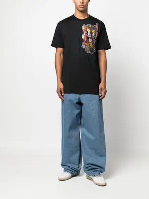 Philipp Plein Hawaii Embellished Short-sleeve T-shirt - Black