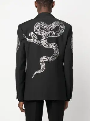 Philipp Plein Crystal-embellished Single-breasted Blazer