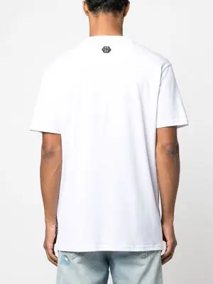 Philipp Plein Hawaii Embellished Short-sleeve T-shirt - White