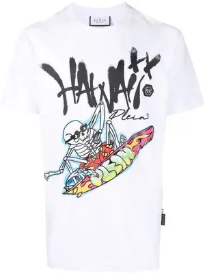 Philipp Plein Hawaii Graphic-print T-shirt - White