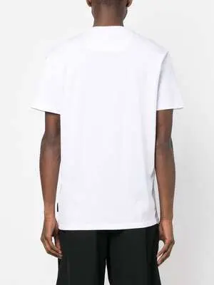 Philipp Plein Embellished Snake-print T-shirt - White