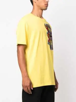 Philipp Plein Hawaii Embellished Short-sleeve T-shirt - Yellow