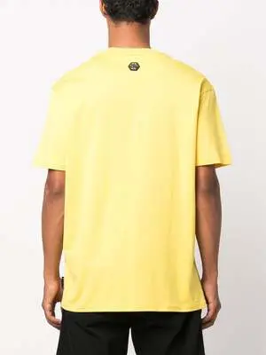 Philipp Plein Hawaii Embellished Short-sleeve T-shirt - Yellow