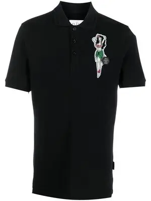 Philipp Plein Logo-patch Polo Shirt