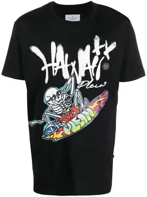 Philipp Plein Hawaii Graphic-print T-shirt - Black