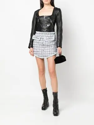 Philipp Plein Zip-fastening Leather Jacket