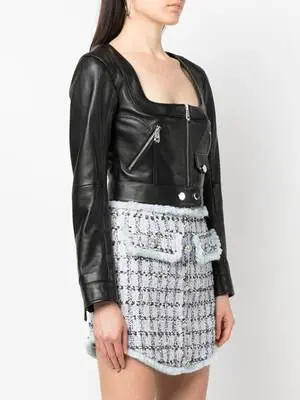 Philipp Plein Zip-fastening Leather Jacket