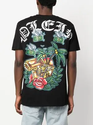 Philipp Plein Pyre Graphic T-shirt - Black