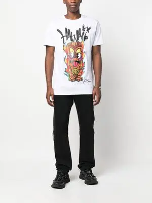 Philipp Plein Pyre Graphic T-shirt - White