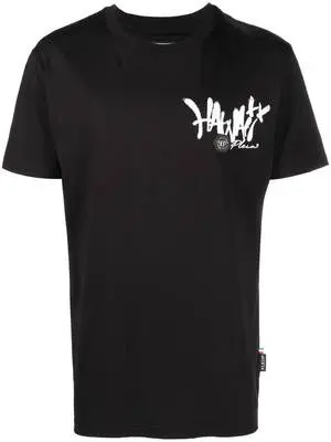 Philipp Plein Hawaii Ss Cotton T-shirt - Black