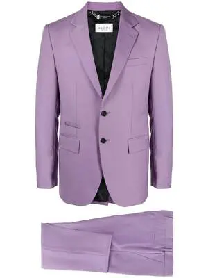 Philipp Plein Logo-plaque Single-breasted Suit - Purple