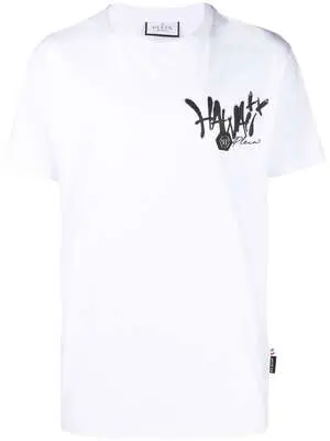Philipp Plein Hawaii Ss Cotton T-shirt - White