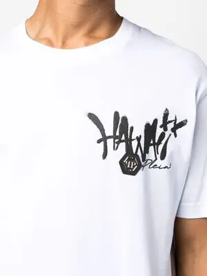Philipp Plein Hawaii Ss Cotton T-shirt