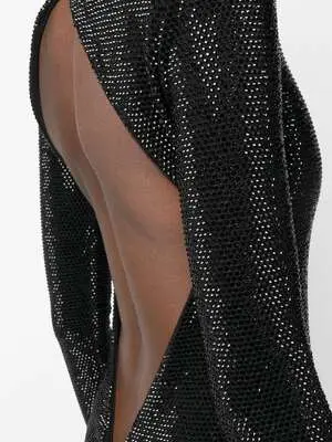 Philipp Plein Crystal-embellished Backless Dress - Black