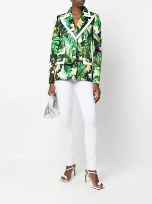 Philipp Plein Floral-print Single-breasted Blazer