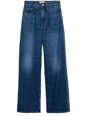 FRAME High-rise Straight Leg Jeans